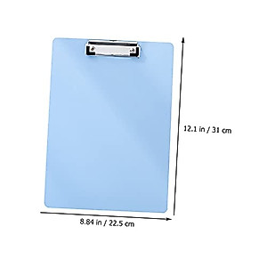 Ciieeo 2Pcs Writing pad Artist Drawing Board Document clipboard Magnetic Suction Clipboard Small Plastic clipboards Exam Paper Clips Conference Note pad Hard Plastic ID Folder Office pp