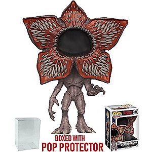 POP Stranger Things - Demogorgon (Open Mouth Version) Funko Pop Vinyl Figure (Bundled with Compatible Pop Box Protector Case), Multicolored, 3.75 inches