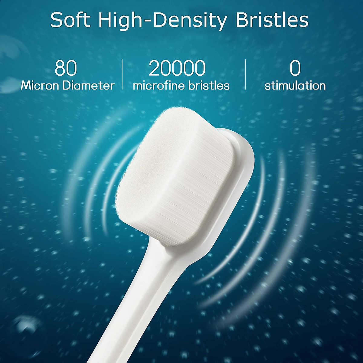 B Rush Extra Soft Toothbrush, Ultra Soft Toothbrush for Sensitive Gums, 20k Nano Floss Bristles Soft Toothbrushes for Pregnant Women, Elderly and Gum Sensitivity, Oral Care Brushes,Pack of 2