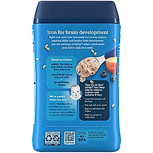 Gerber Graduates Lil' Bits Cereal - Whole Wheat Apple Blueberry - 8 Oz