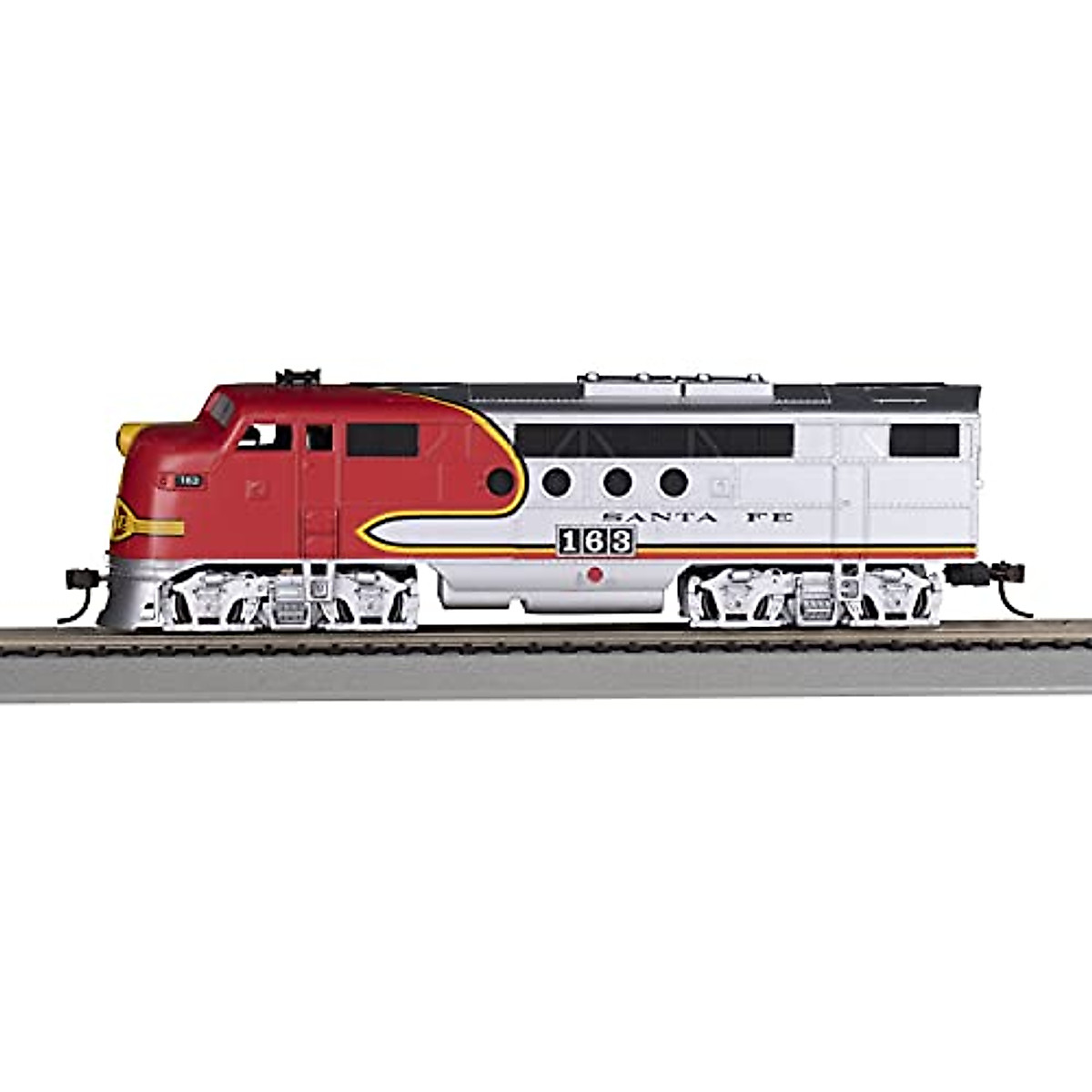 Bachmann Trains - FT - DCC WOWSOUND Sound Value-Equipped Locomotive - Santa FE (war Bonnet) - HO Scale, Prototypical Red & Silver, (68911)