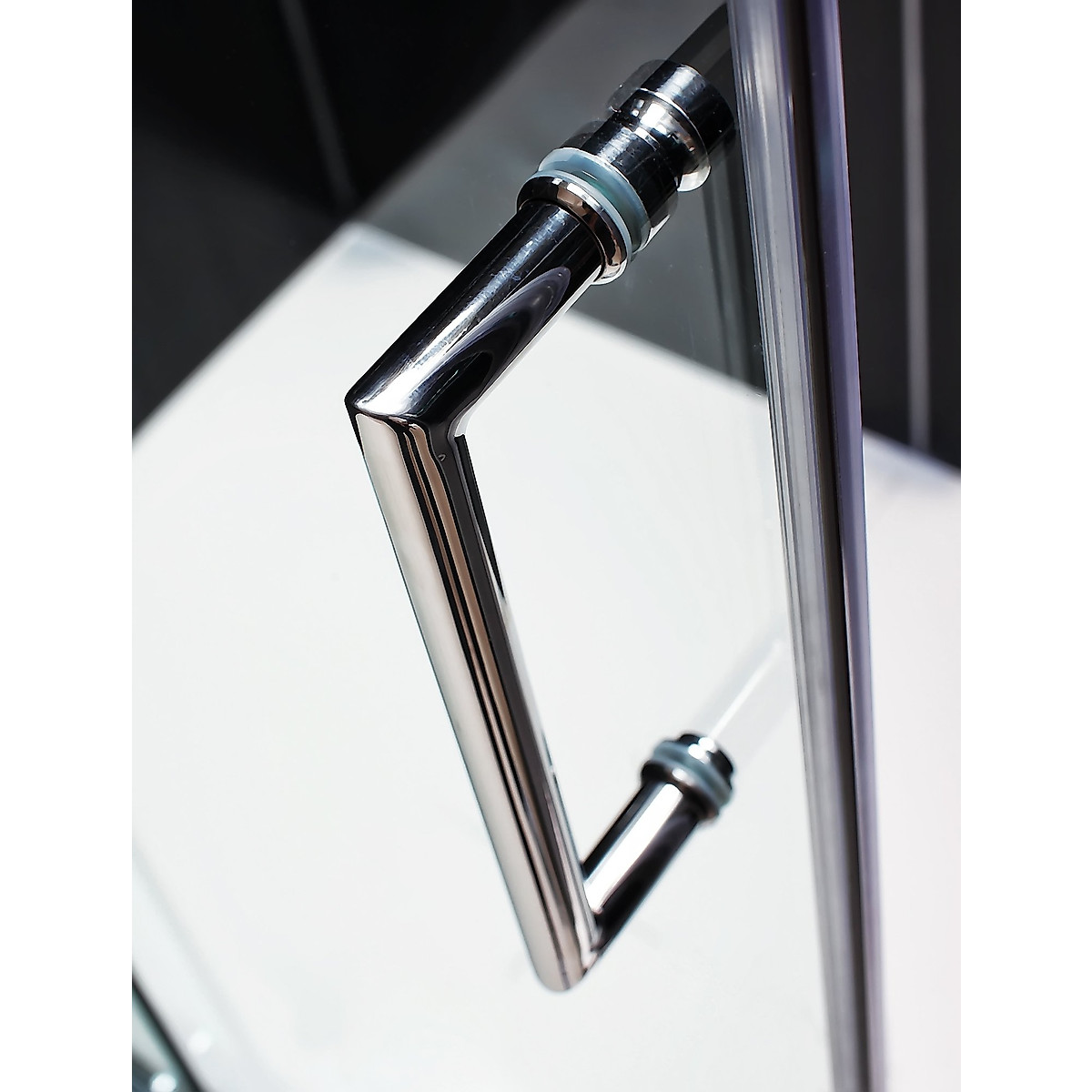 DreamLine Unidoor Plus 45 1/2 - 46 in. W x 72 in. H Frameless Hinged Shower Door in Chrome, SHDR-244557210-01