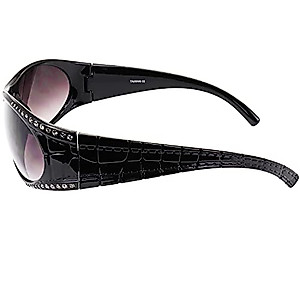 Global Vision Marilyn-1 Women's Motorcycle Sunglasses W/ 50 Crystal Bling Rhinestones Eyewear