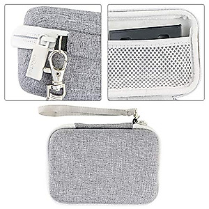 co2CREA Hard Travel Case Replacement for Fujifilm Instax Mini Link 2 1 Smartphone Printer (Ash White Case + Inside White)