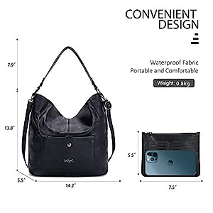 Handbags for Women Large Leather Ladies Hobo Bag Fashion Handbag Wallet Shoulder Bag