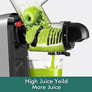 SiFENE Cold Press Juicer Machine, Wide Feed Chute, High Yield, Better Flavor, Easy to Clean Juice Extractor Maker for Whole Fruit & Vegetable, BPA-Free Celery Juicer with Quiet DC Motor