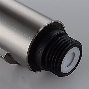 7Trees Universal Replacement Part Bathroom Kitchen Faucet Pull-Out Spray Head Water Nozzle (Brushed Nickel)