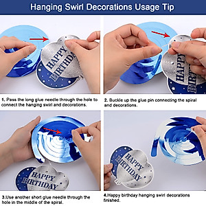 16th Birthday Decorations for Boys/Girls - Sweet 16 Birthday Decorations Blue and Silver Including HAPPY 16th BIRTHDAY Banner Balloons Tablecloth- 16 Years Old Birthday Party Supplies