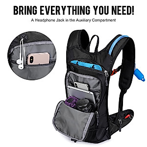 G4Free Sling Bags Men Shoulder Backpack 2L Insulated Hydration Backpack