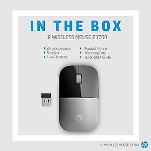 HP Wireless Mouse Z3700 (7UH87AA, Natural Silver)