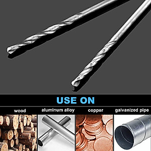 Mtsooning 10PCS High Speed Steel Twist, 1.4mm Cobalt Drill Bit with Straight Shank Electrical Drilling Tool, Used for Wood Cast Iron Aluminum Alloy Plastic Fiberglass DIY Craft