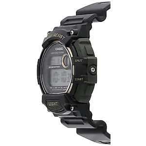 Casio Mud Resistant Stainless Steel Quartz Watch with Resin Strap, Black, 27.6 (Model: TRT-110H-1A2VCF), standard, adult