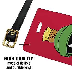 Looney Tunes Marvin The Martian Kaboom Luggage ID Tags Carry-On Cards - Set of 2