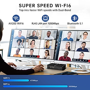 Kinupute Fanless Mini PC, Industrial Desktop Computer i7-1165G7 Upto 4.7GHz, Windows 11 Pro, 32G DDR4, 1T NVME SSD, 2xCOM RS232, HDMI/VGA Support 4K, Gigabit Ethernet, WiFi6, BT5.1, Full Metal Case