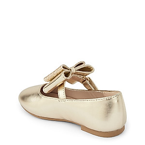 Gymboree, and Toddler Girls Dressy Ballet Flat,Gold,1