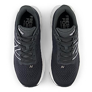 New Balance Women's W880K13 Running Shoe, Blacktop/Black/Silver Metallic, 10.5 Wide