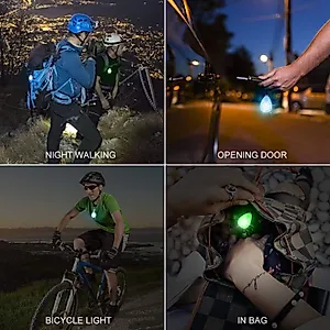 Novkin 2-Pack Rechargeable Dog Light, Dog Collar Light,Waterproof,3 Modes LED Dog Safety Lights,Multiple Color Options,Clip On Collar, Leash or Harness，Night Light for Running,Walking