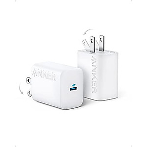 Anker 2-Pack 30W USB-C Foldable Fast Charger for iPhone, Samsung, MacBook Air, iPad Pro, Pixelbook, and More (Cables Not Included)