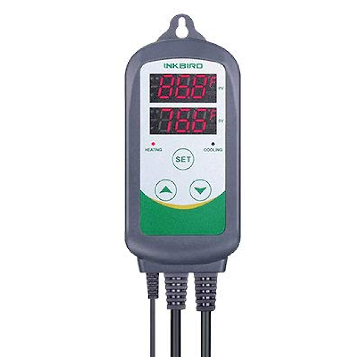 Inkbird Combination Humidity Controller IHC200 Temperature Controller ITC308 Stage Pre Wired AC Dual Stage Outlet Thermostat Humidistat Cooling Heating Humidifier Dehumidifier