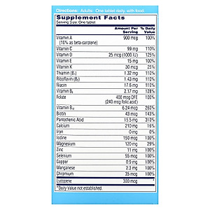 ONE A DAY Men's Health Formula Multivitamin Tablets - 100 ct