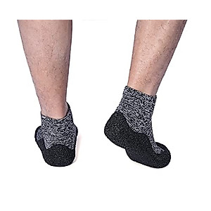 WHITIN Mens Athletic Water Sports Shoes Stylish Aqua Aquasocks Size 13 Barefoot Slip on Swimming Beach Aerobics Pool Surf Yoga Kayak Sailing Sock Shoes Grey