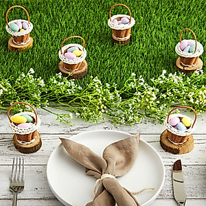 Juvale 24 Pack Mini Woven Baskets with Handles - Bulk Miniature Baskets for School Projects, Mini Wicker Baskets for Party Favors, Tiny Baskets for Crafts, Picnic - 2x3 inch