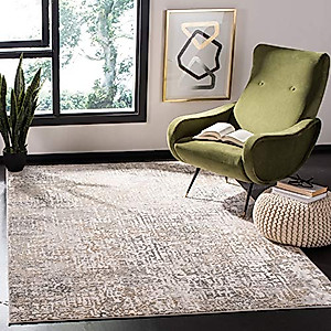 SAFAVIEH Vogue Collection 5'3" x 7'6" Beige/Grey VGE117A Modern Abstract Area Rug
