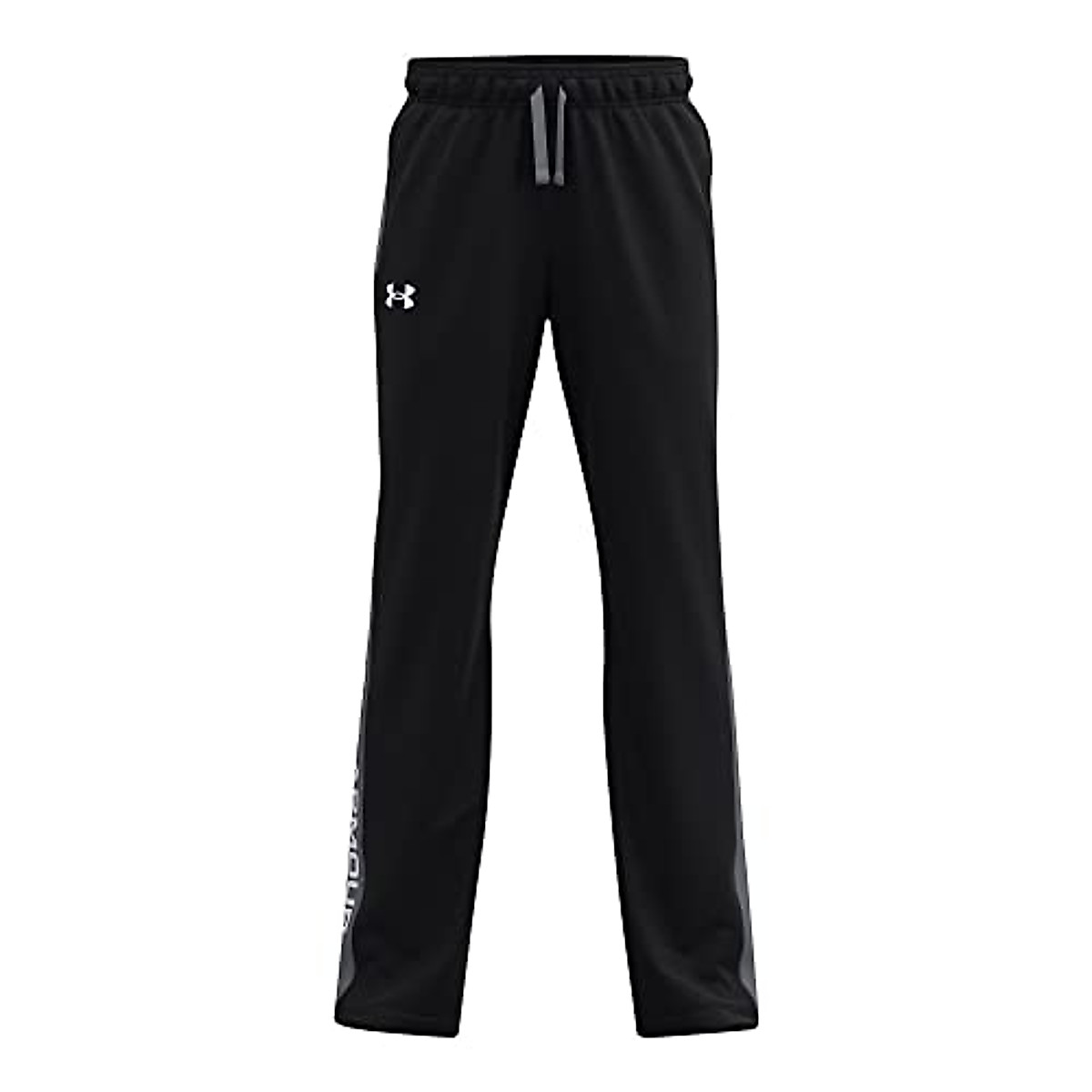 Under Armour boys Brawler 2.0 Pants , Black (001)/White , Youth Large