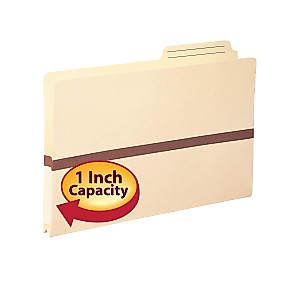 Smead File Pocket, 2/5-Cut Printed Tab, Tyvek®-reinforced, Legal Size, Manila, 50 per Box (76487)