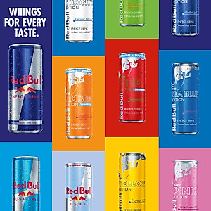 Red Bull Energy Drink, Sugar Free, 8.4 Fl Oz (4 Pack)
