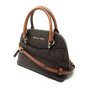 Michael Kors Jet Set Travel XS Dome Satchel Signature Brown PVC…