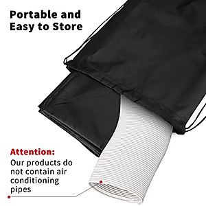 Little World Portable Air Conditioner Cover - Dustproof Portable AC Unit Cover Indoor Stitable for Mobile AC, Anti-Dust Portable Air Conditioner Storage Bag (Black, Large, 21" L X 18" W X 32" H)