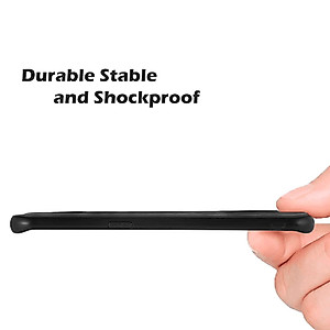 ELISORLI Compatible with LG V20 Case Rugged Thin Slim Cell Accessories Anti-Slip Fit Rubber TPU Mobile Phone Protection Silicone Soft Shockproof Grip Cover for LGV20 LG20 V 20 ThinQ Women Men Black