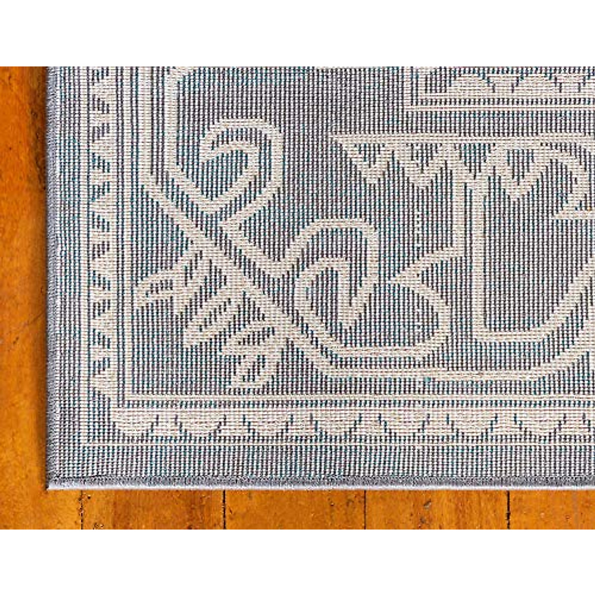 Unique Loom Aurora Collection Over-Dyed, Abstract, Botanical Southwestern, Transitional Area Rug, 2 ft x 3 ft, Gray/Ivory