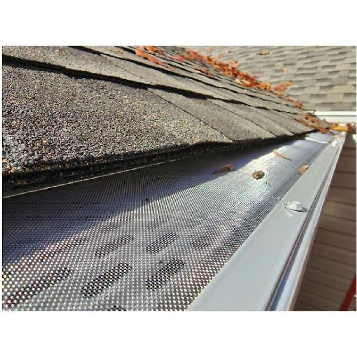 Waterlock DIY 6”Leaf Protection|Sample|Stainless Steel mesh|White Aluminum Gutter Covers|Contractor Grade|Gutter Guard from Manufacturer|Made in The USA