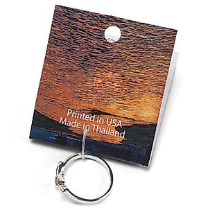 Dicksons Mustard Seed Petal Cross Silver Plated Size 9 Stainless Steel Ring