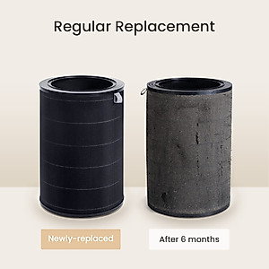 Smartmi Filter Replacement - H13 True HEPA Filter, Activated Carbon and Preliminary Filters - Absorbs Odors, Smog, and Smoke at Home, Office