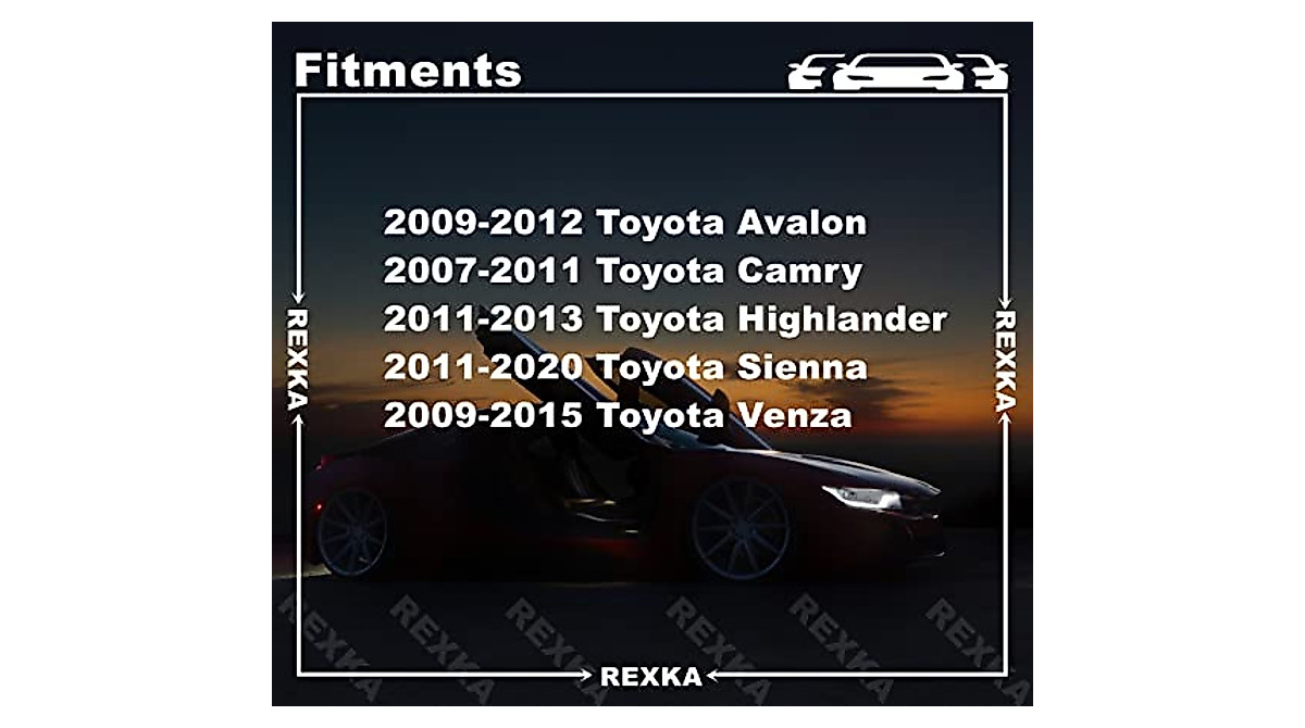 Rexka 30 Toyota Bumper Rocker Splash Shield Screws 90159-60525