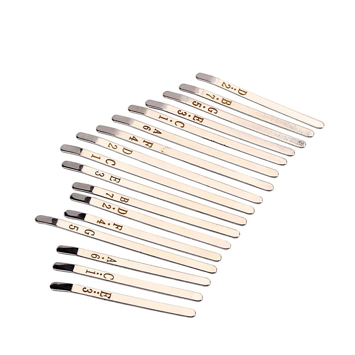 1 Set Thumb Piano Keys Thumb Piano 17 Keys Parts Accessories Kalimba Note Keys Thumb Piano Replacement Keys 17 Key Replacement Kit Kalimba Parts The Piano Music Making Tools