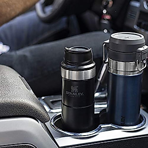 Stanley Classic Trigger Action Travel Mug 20 oz–Leak Proof + Packable Hot & Cold Thermos–Double Wall Vacuum Insulated Tumbler for Coffee, Tea & Drinks–BPA Free Stainless-Steel Travel Cup, Matte Black