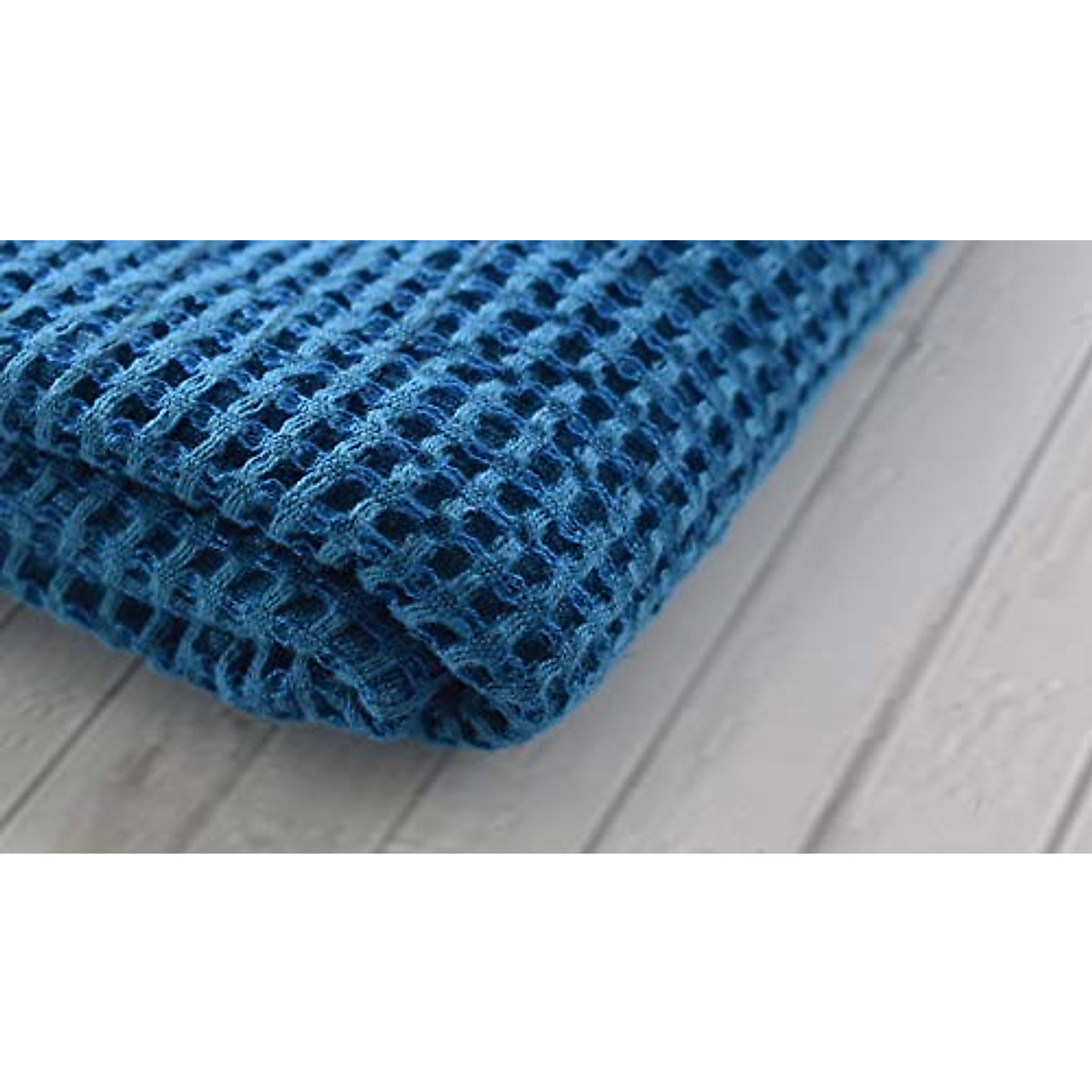 WHITEWRAP Waffle Towels | Premium Cotton Bath Towel | Ultra Absorbent Soft Lint Free Quick Dry Lightweight Bath Sheet | Sea Port| 28x55 inch