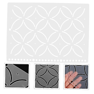 VILLCASE Quilting Stencils for DIY Clothing Multi-Function Sewing Embroidery Template Ruler Sewing Gauge