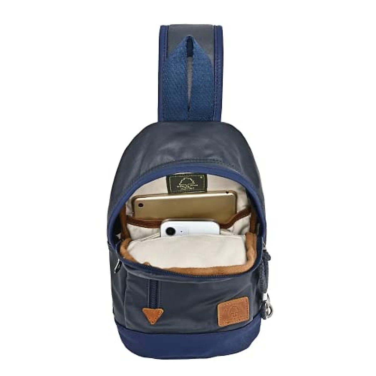 Urban Light Coated Canvas Sling Bag (Navy)