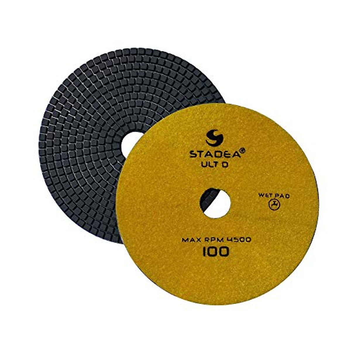 Stadea PPW116X 4" Diamond Granite Polishing Pads Set For Granite Quartz Stones Polish