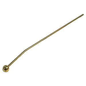Rohl C7317IB Country Bath Pop-Up Rod with Round Metal Knob Only to The A3402, Inca Brass