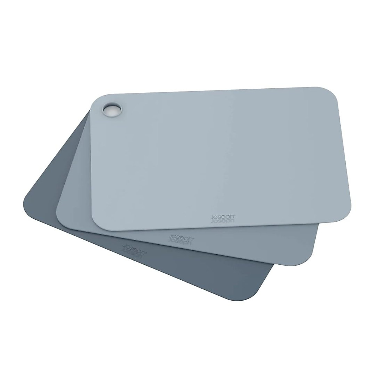 Joseph Joseph Pop Chopping Mats, Set of 3, Sky, Blue