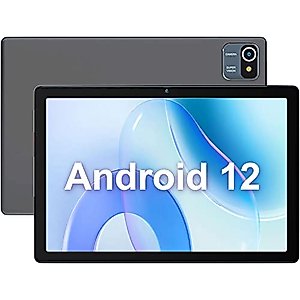 HiGrace Tablet 10 inch Android 12-Tablet PC with Quad-core Processor 32GB ROM 128GB Expansion, Dual Camera, WiFi, Bluetooth, Type-c (Gray, 10inch)