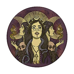 Cute Wicca Witchcraft Pagan Pop Grip Witches Goddess Design PopSockets Swappable PopGrip