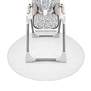 Nuby Floor Mat, Clear Circle, Protect Floors from Spills & Messes, Waterproof, 50"