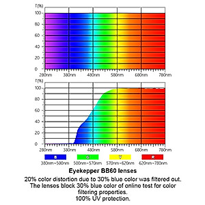 Eyekepper Blue Light Blocking Glasses for Women Men Reading Computer Screen - Cut UV Rays Readers with Yellow Filter Reading Glasses - Black +0.50